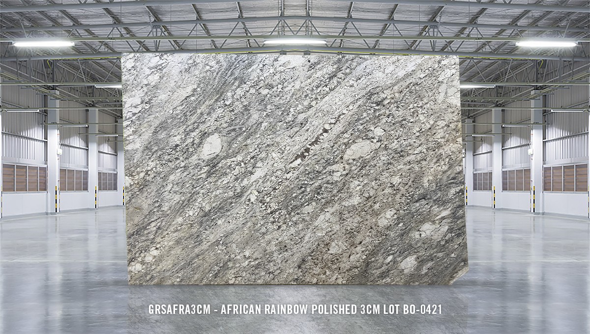 African Rainbow Polished Natural Stone 3cm Slabs