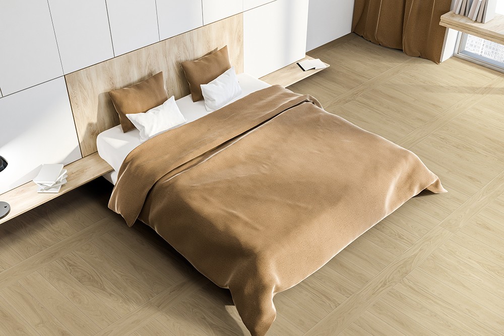 Alpine Crema Matte 6"x36 Wood-Look Porcelain Tile | GENROSE