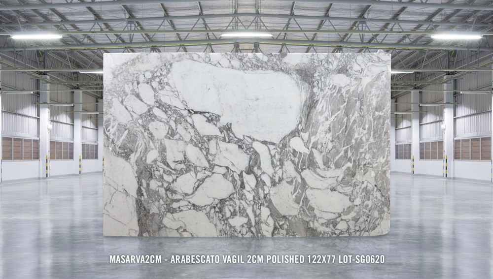 Arabescato Vagli Slab Arabescato Vagli Polished 2cm Slabs | Natural Stone | GENROSE