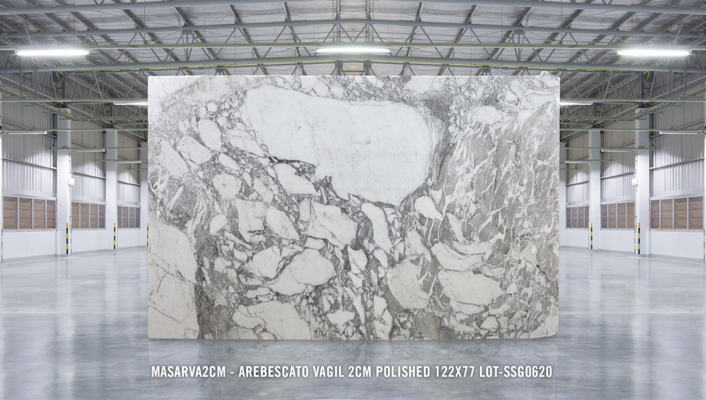 Arabescato Vagli Slab Arabescato Vagli Polished 2cm Slabs | Natural Stone | GENROSE