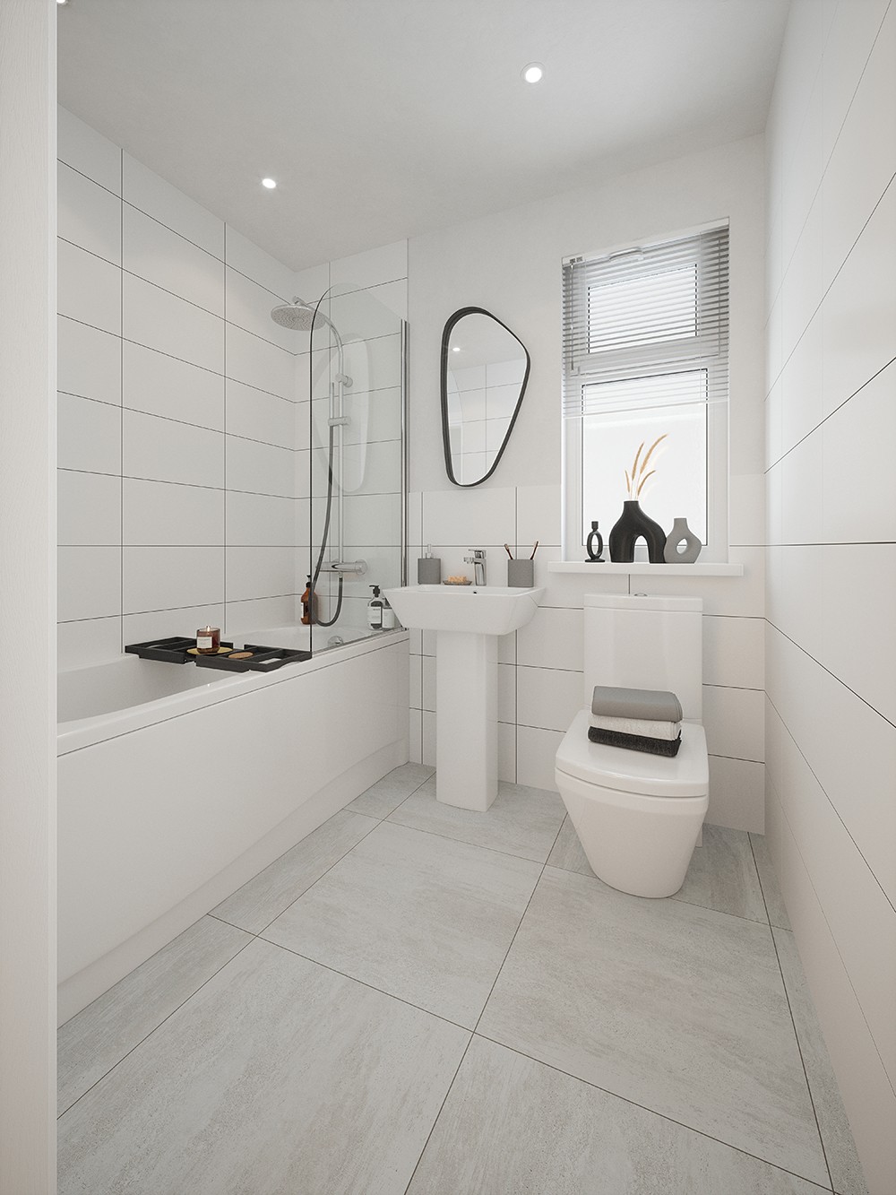 Arctic Alabaster Satin 10"x18" Wall Ceramic Tile | GENROSE