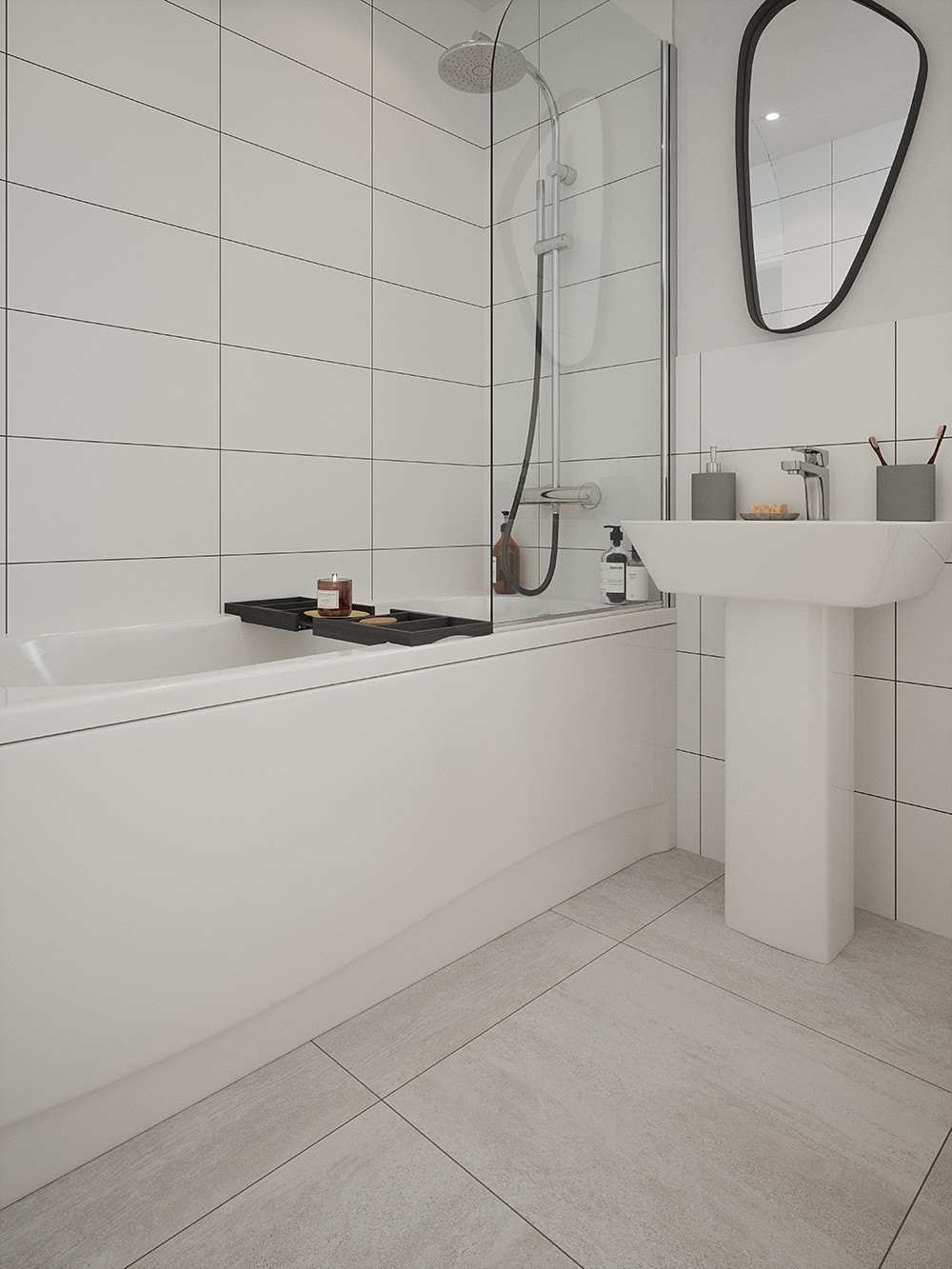 Arctic Alabaster Satin 10"x18" Wall Ceramic Tile | GENROSE