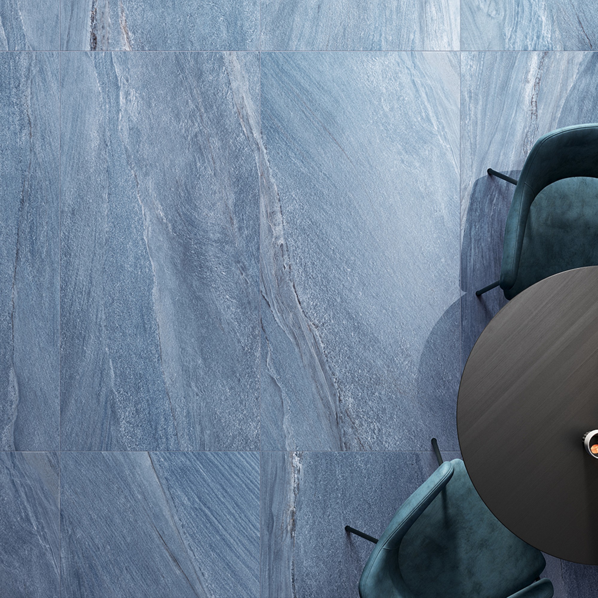 Ardelle Azul Bahia Polished 30"x60 Porcelain Tile | GENROSE