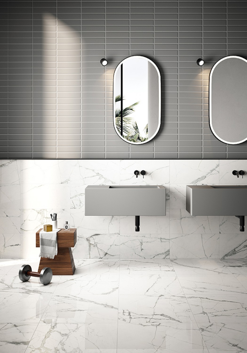 Ardelle Bianco Luce Polished 12"x24 Porcelain Tile | GENROSE