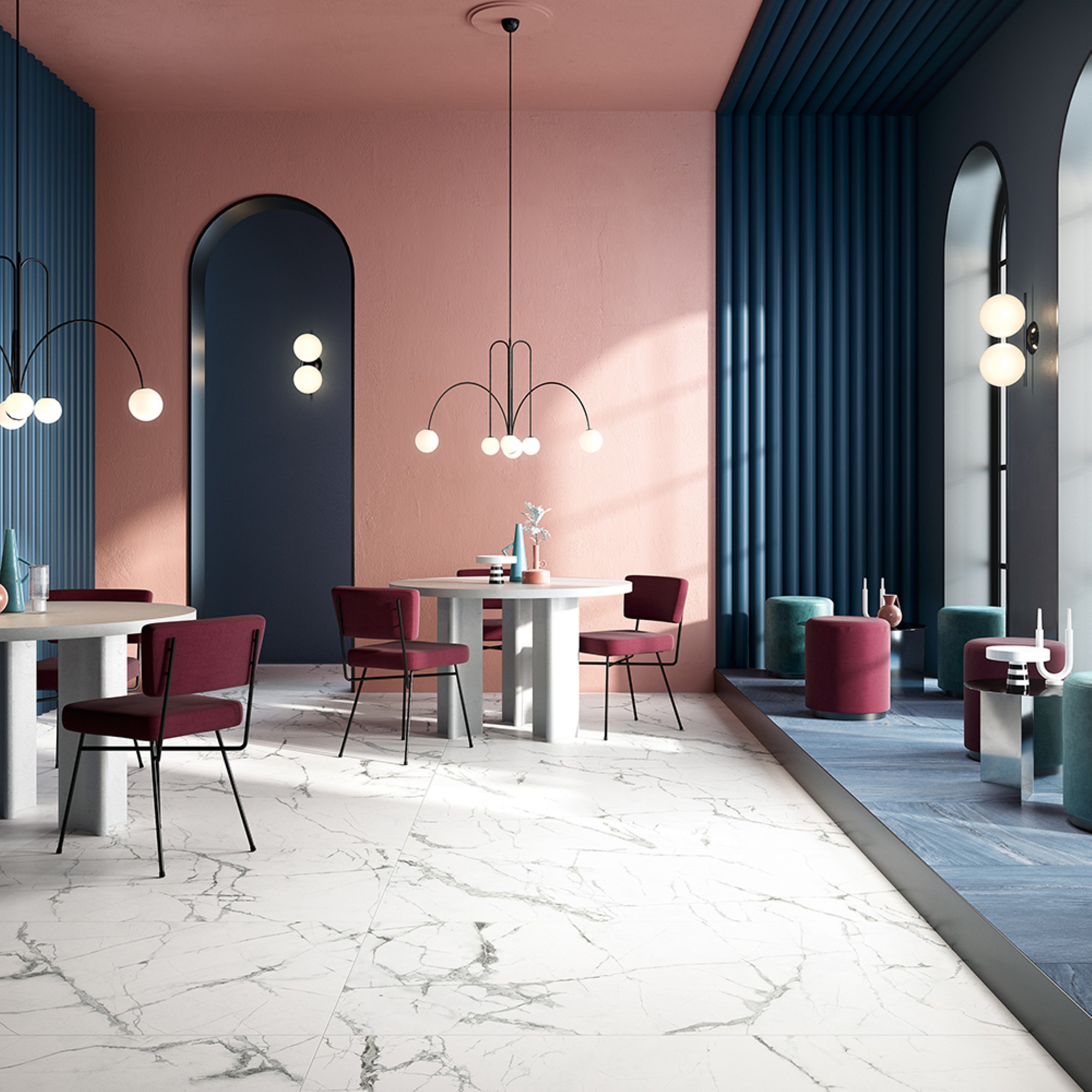 Ardelle Bianco Luce Polished 30"x60 Porcelain Tile | GENROSE