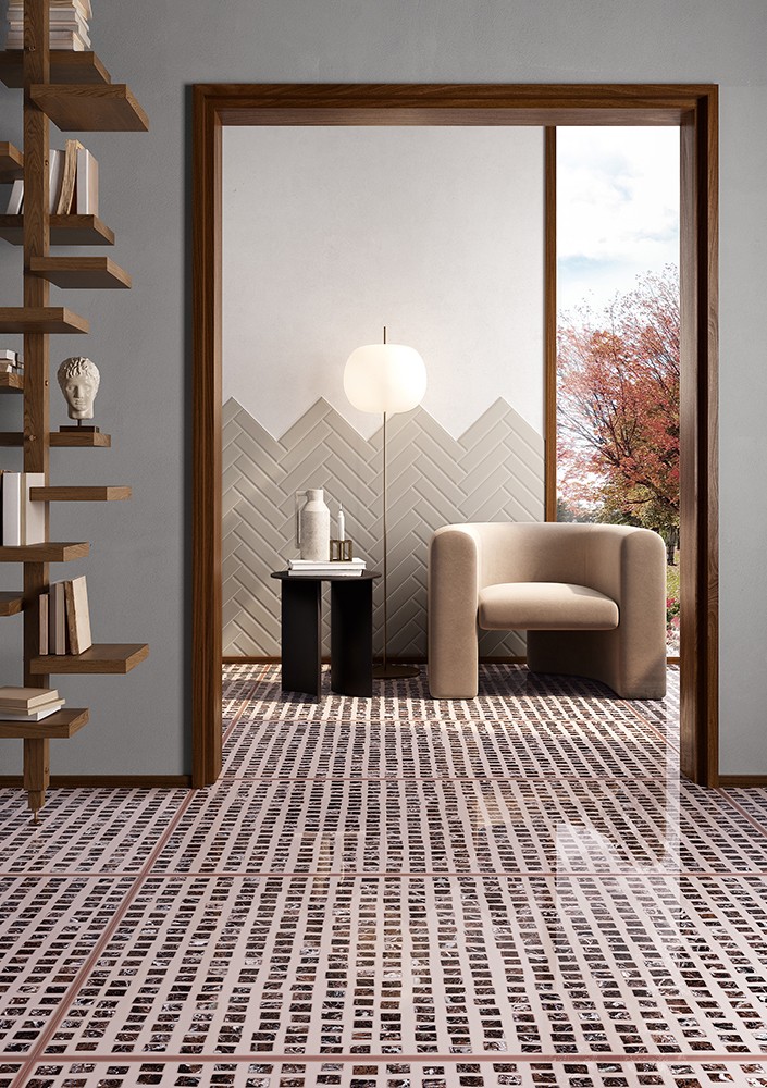 Ardelle Rosso Levanto Polished 30"x60" Vetro Deco Rosso Porcelain Tile ...