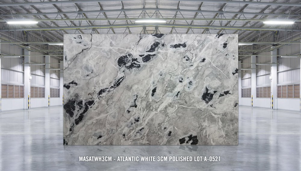 Atlantic White Slab Atlantic White Polished 3cm Slabs | Natural Stone ...