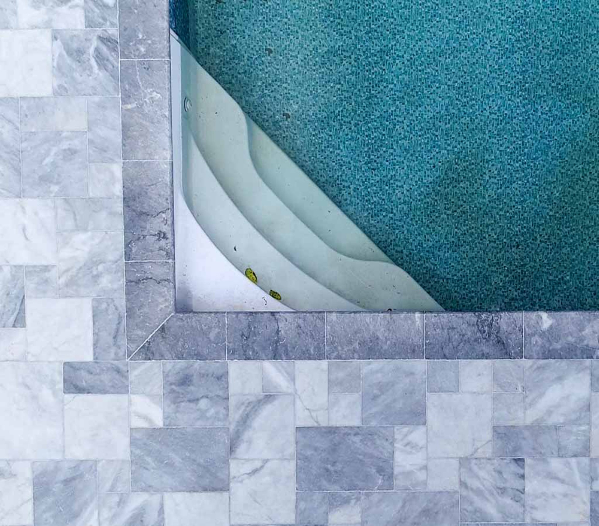 Azul Azul Tumbled 12"x24"x2" Bullnose Pavers | Natural Stone | GENROSE