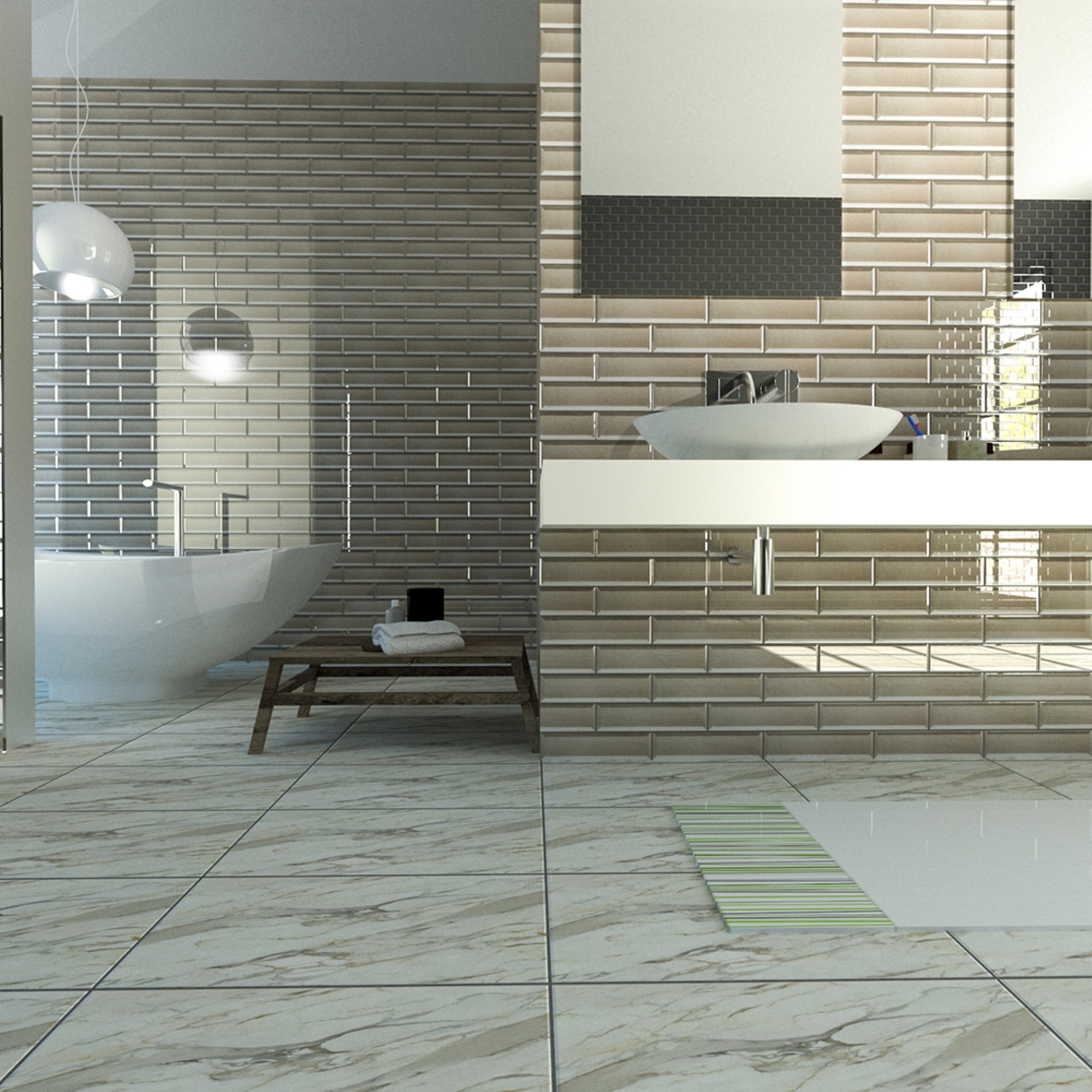 Bevel Glass | Enamel | Metal Tile | GENROSE Stone + Tile