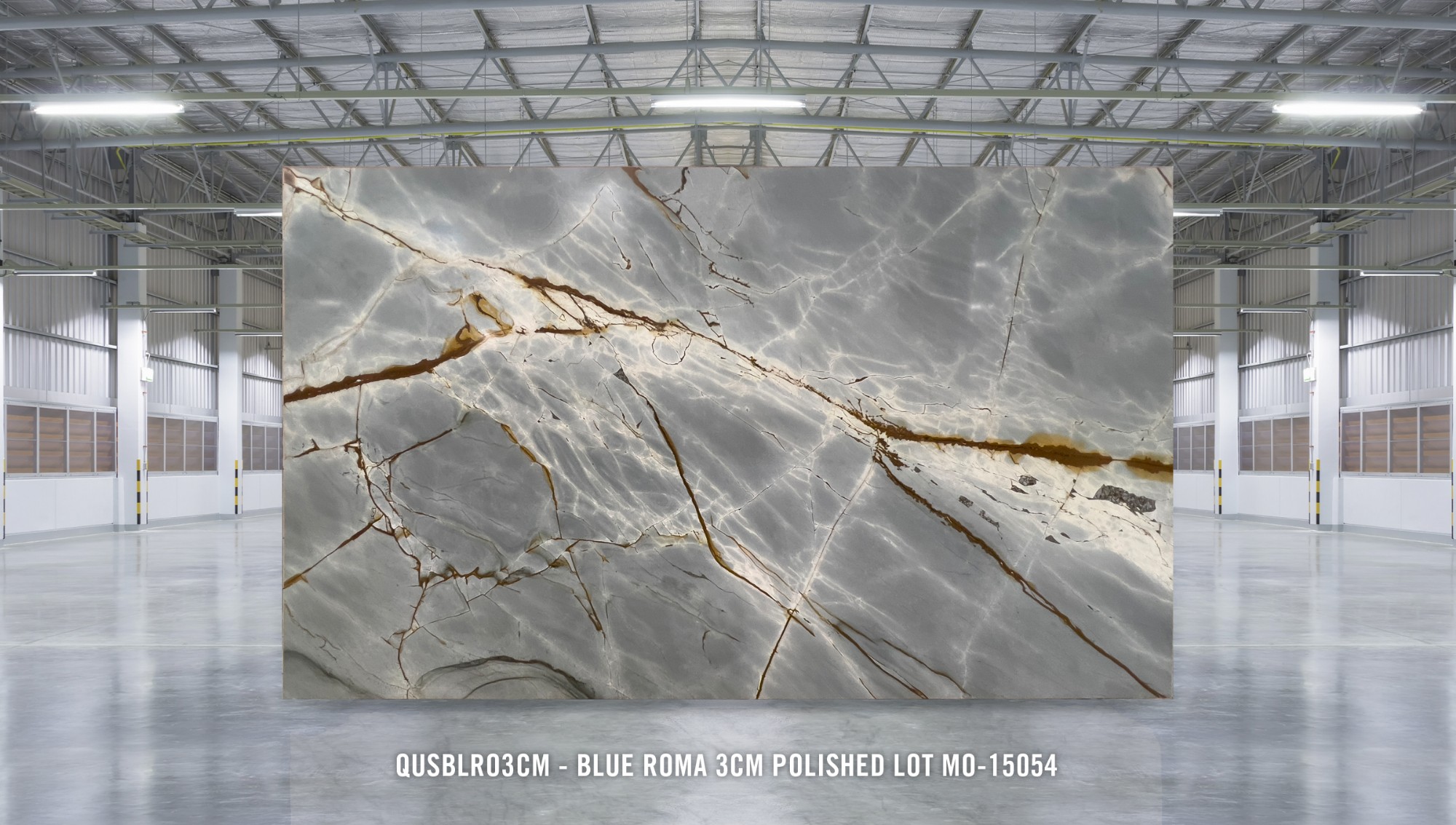 Blue Roma Polished 3cm Slabs | Natural Stone Slab | GENROSE
