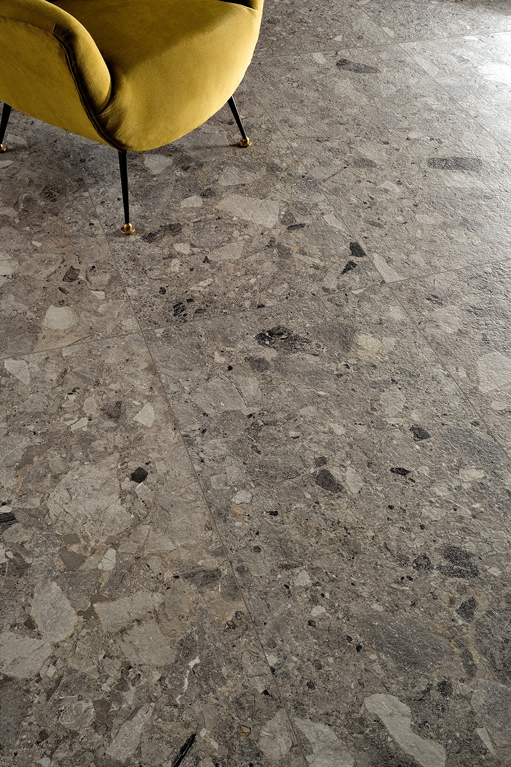 Breccia Antracite Matte 24"x48 Porcelain Tile | GENROSE