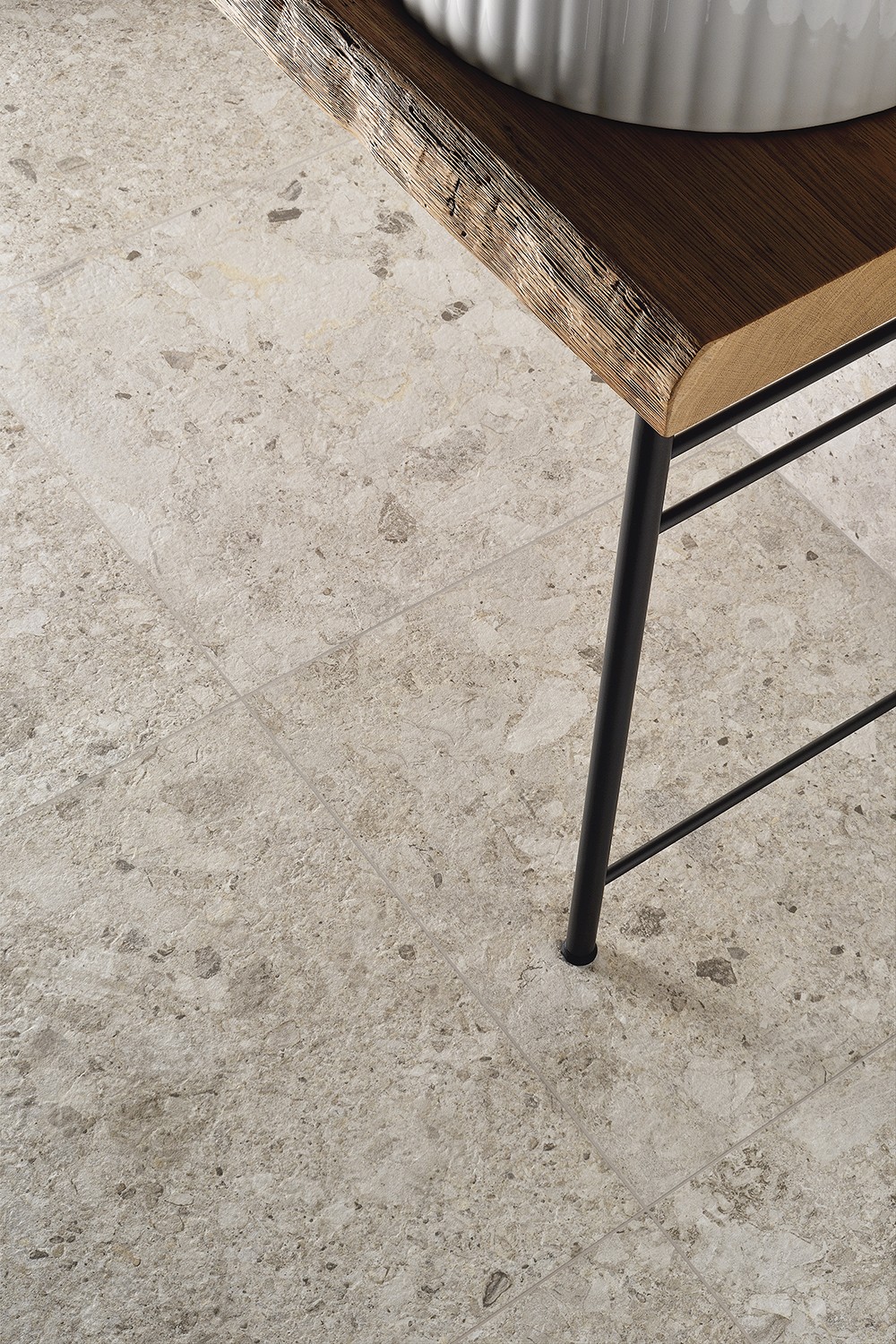 Breccia Bianco Matte 24"x24 Porcelain Tile | GENROSE