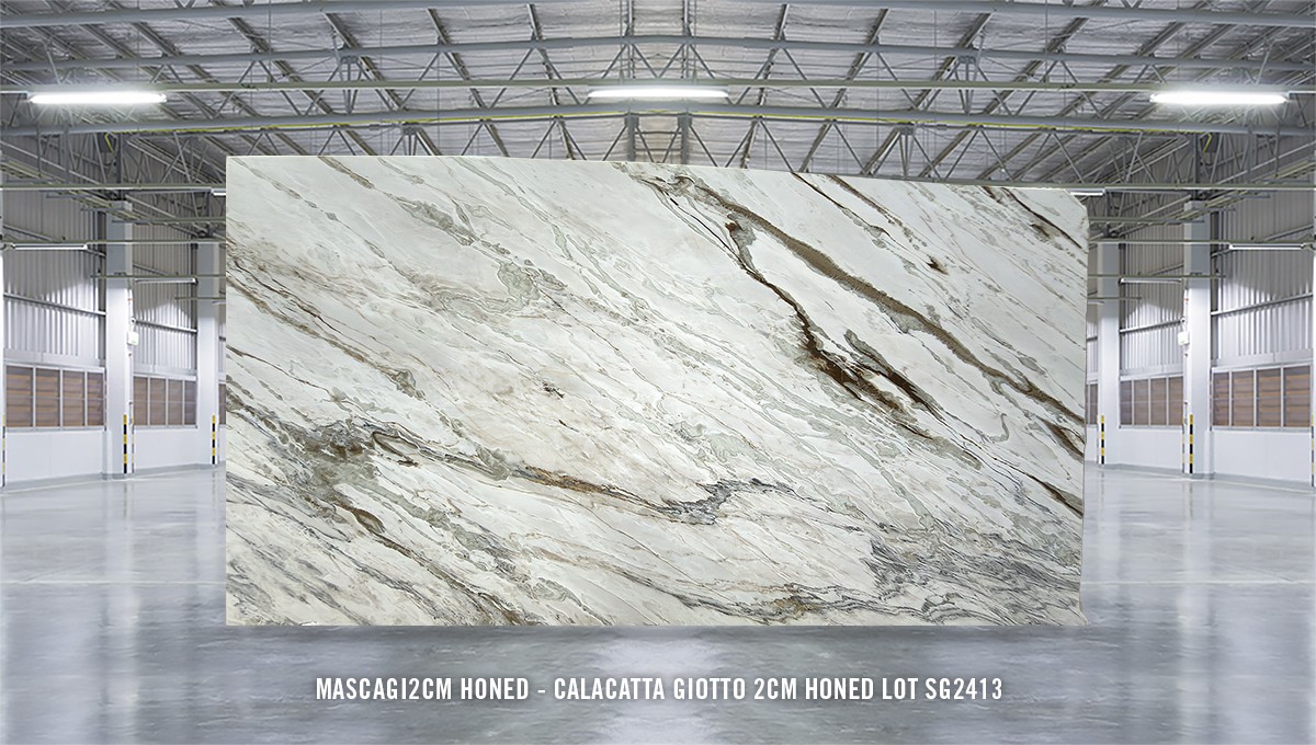 Calacatta Grotto, Giotto Honed 2cm Slabs | Natural Stone