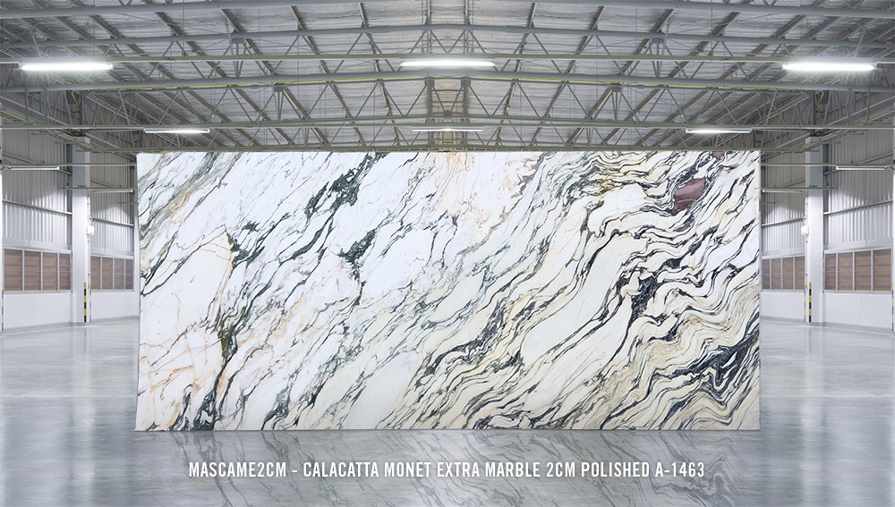 Calacatta Monet Extra Slab Calacatta Monet Extra Polished 2cm Slabs | Natural Stone | GENROSE