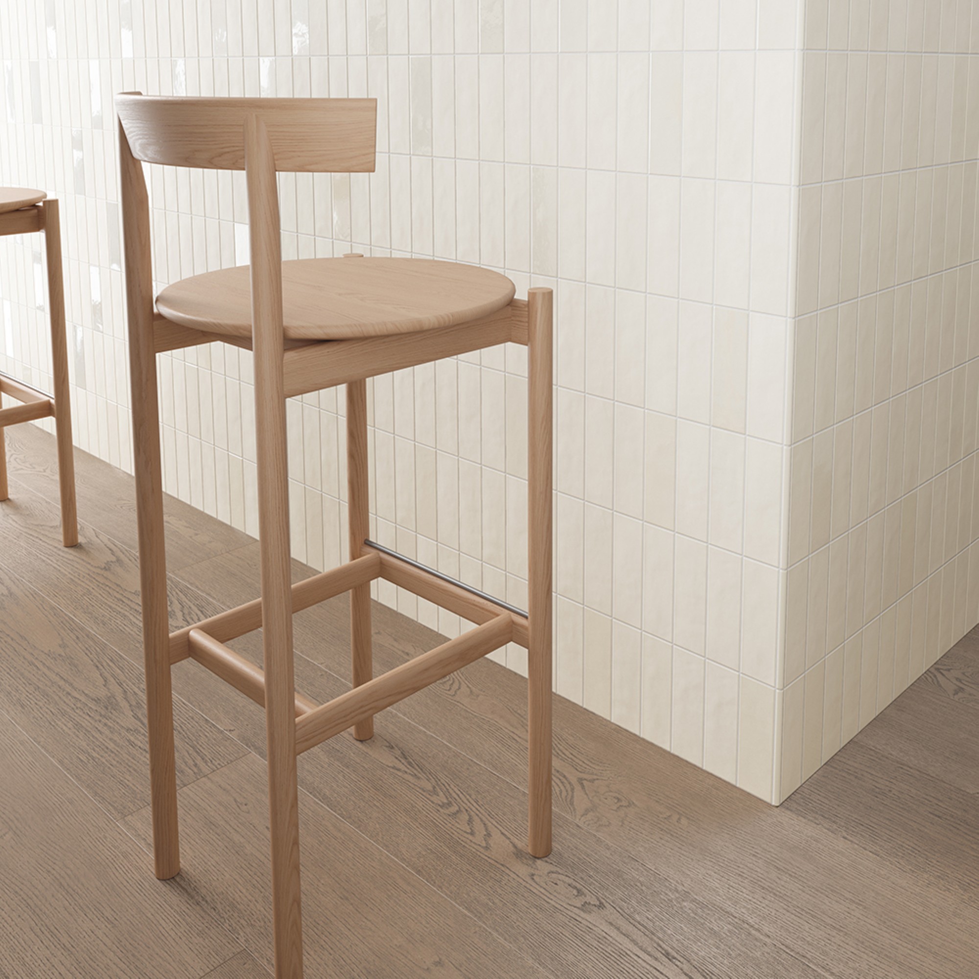 Calema White Glossy 2"x6.3" Ceramic Tile | GENROSE