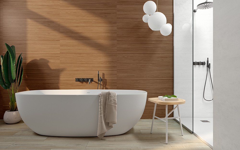 Calypso Nut Matte 12"X40 Ceramic Tile | GENROSE