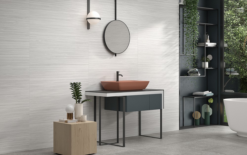 Calypso White Matte 12"X40 Ceramic Tile | GENROSE