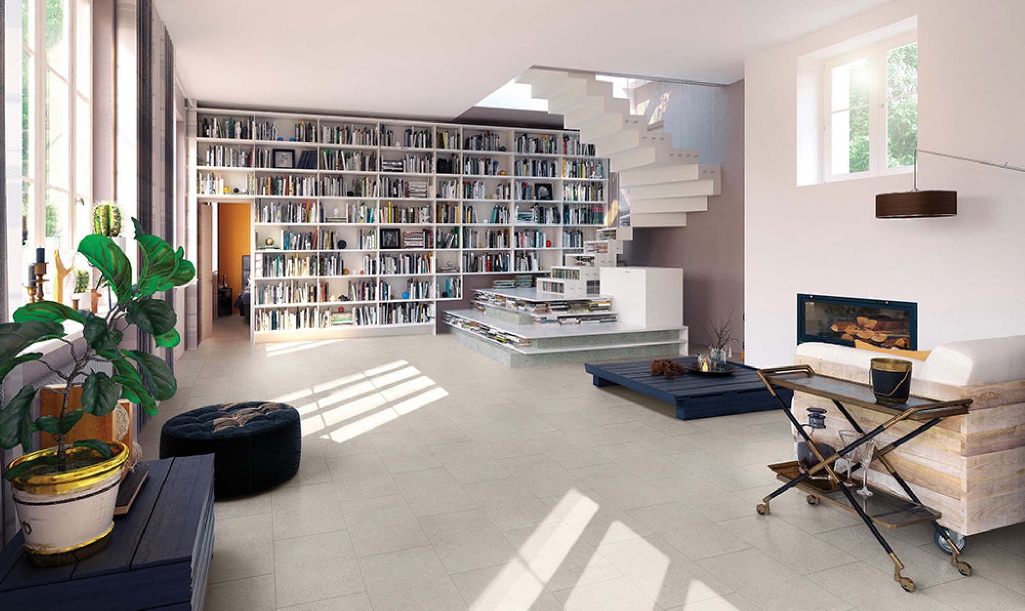 Camden Cafe Light Gray Matte 12"x24 Porcelain Tile | GENROSE