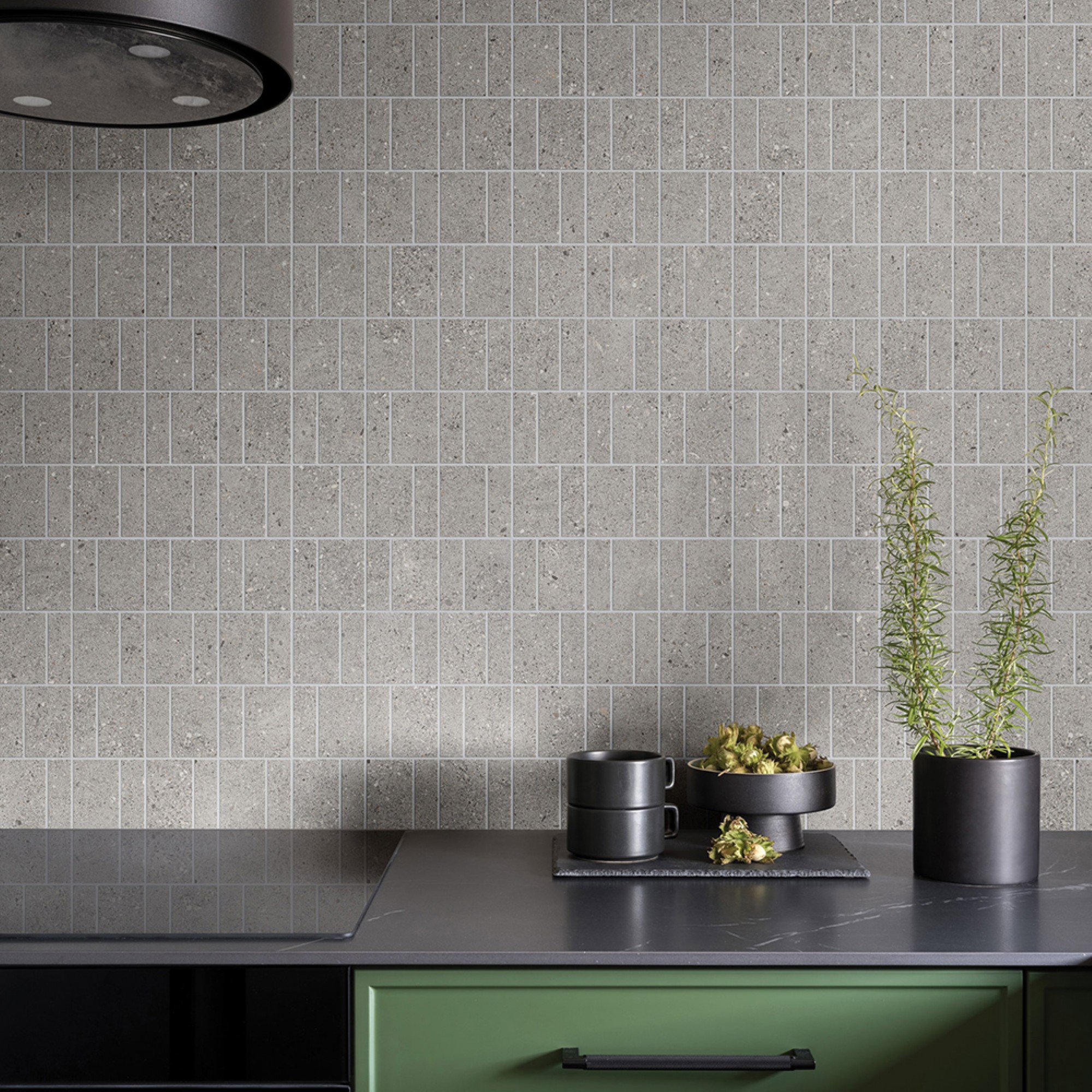 Camden French Gray Matte 32 Piece Mosaic Porcelain Tile | GENROSE
