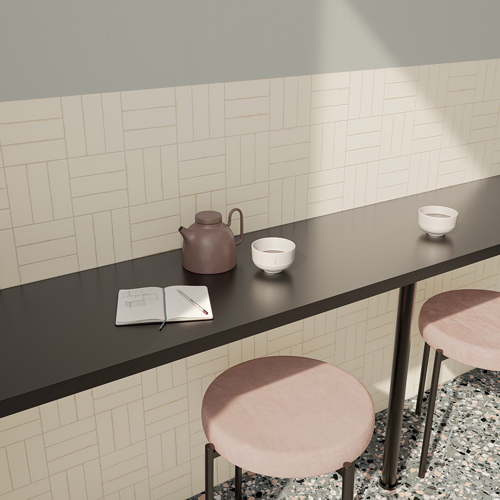 Chalk Talc Matte 1.6"x5" Ceramic Tile | GENROSE