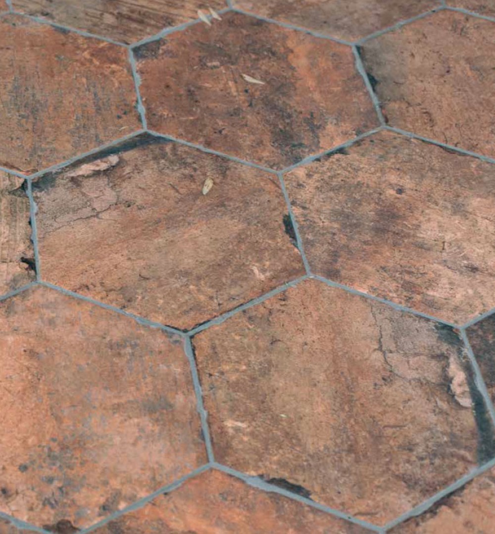 Chicago Brick Old Chicago Natural 9"x11" Hexagon Porcelain Tile | GENROSE