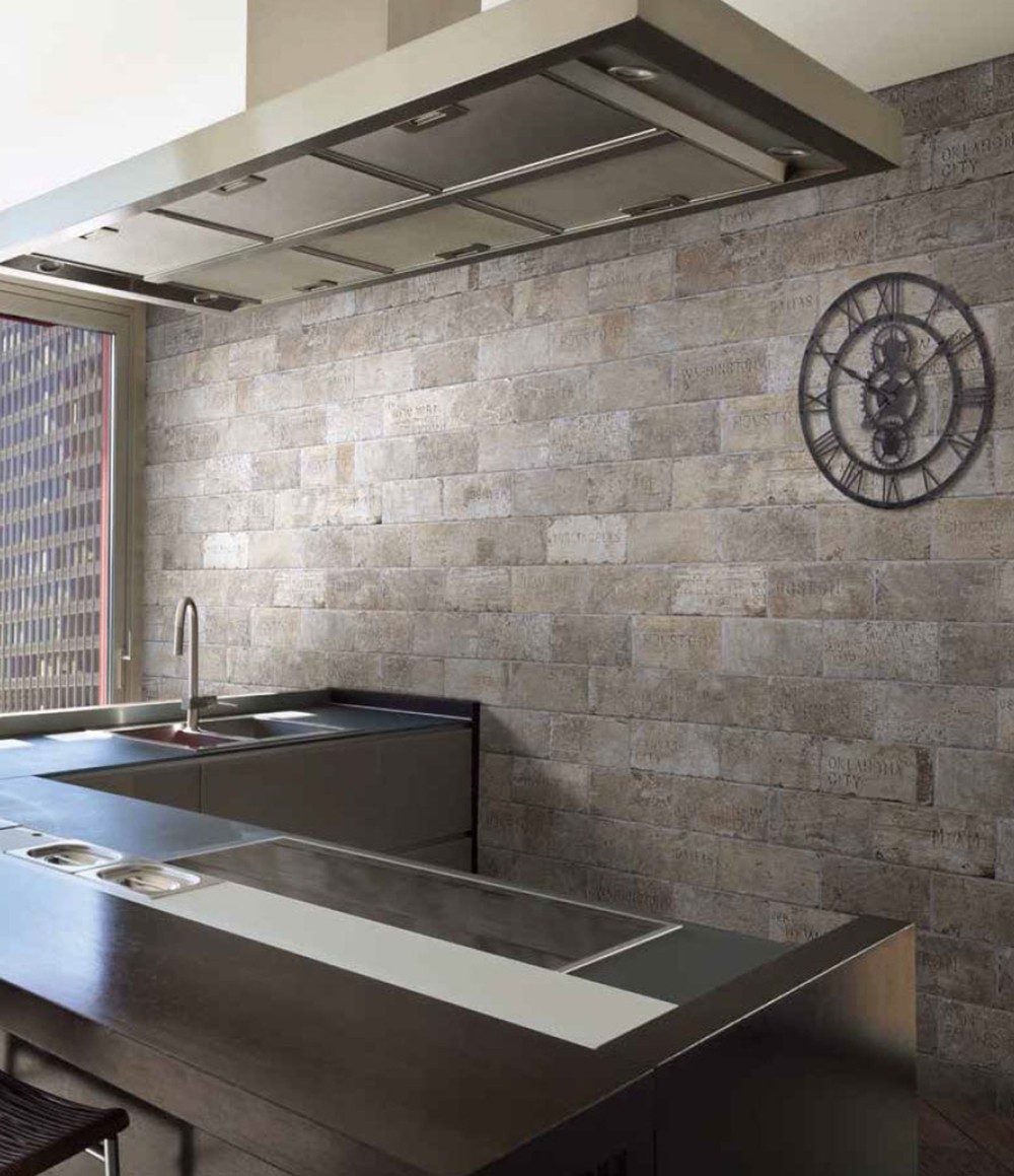 Chicago Brick South Side Natural 4"x8" City Mix Porcelain Tile | GENROSE