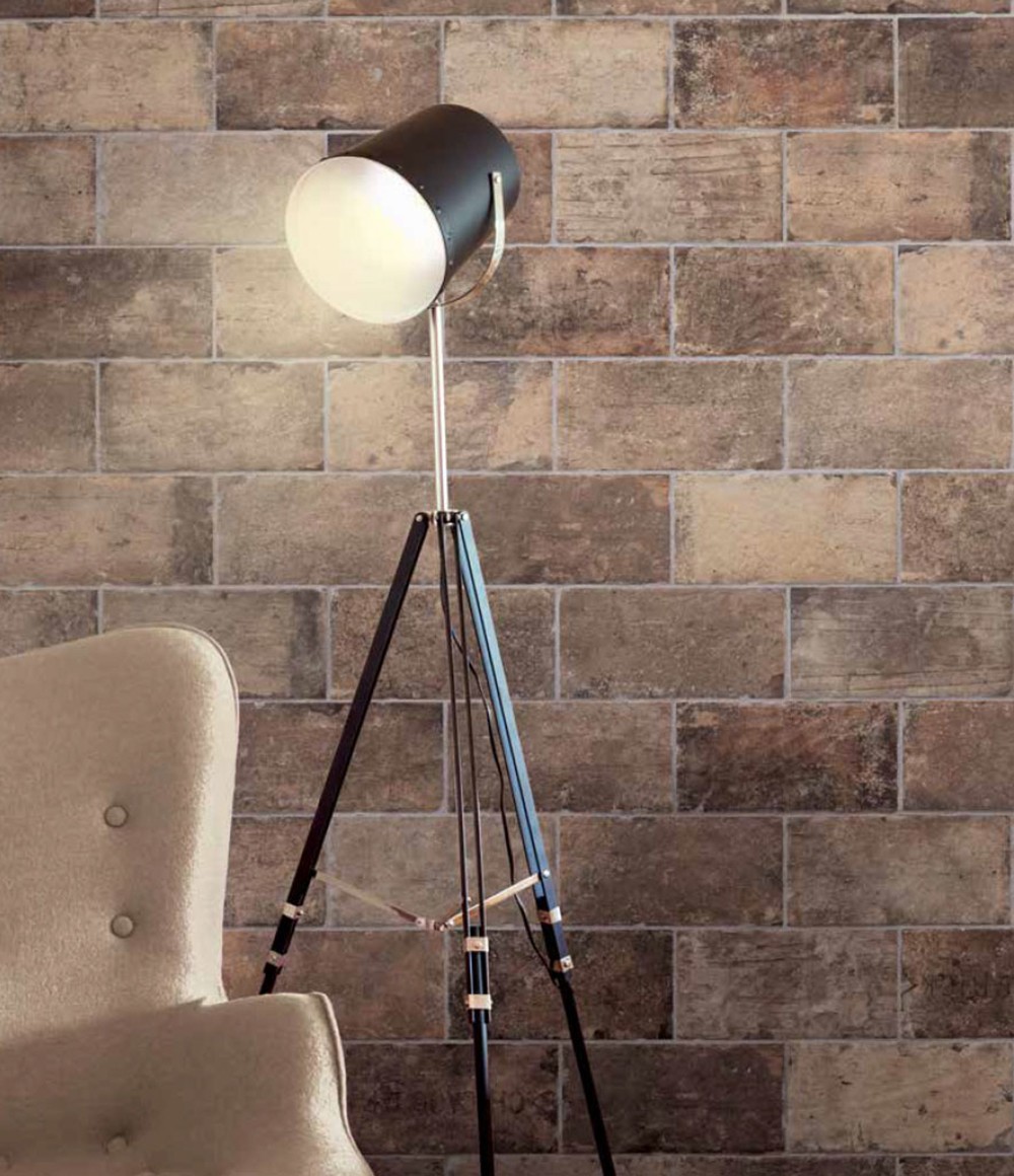Chicago Brick State Street Natural 4"x8" Porcelain Tile | GENROSE