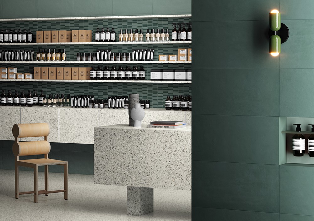 Chroma Forest Green Matte 12"X24 Porcelain Tile | GENROSE