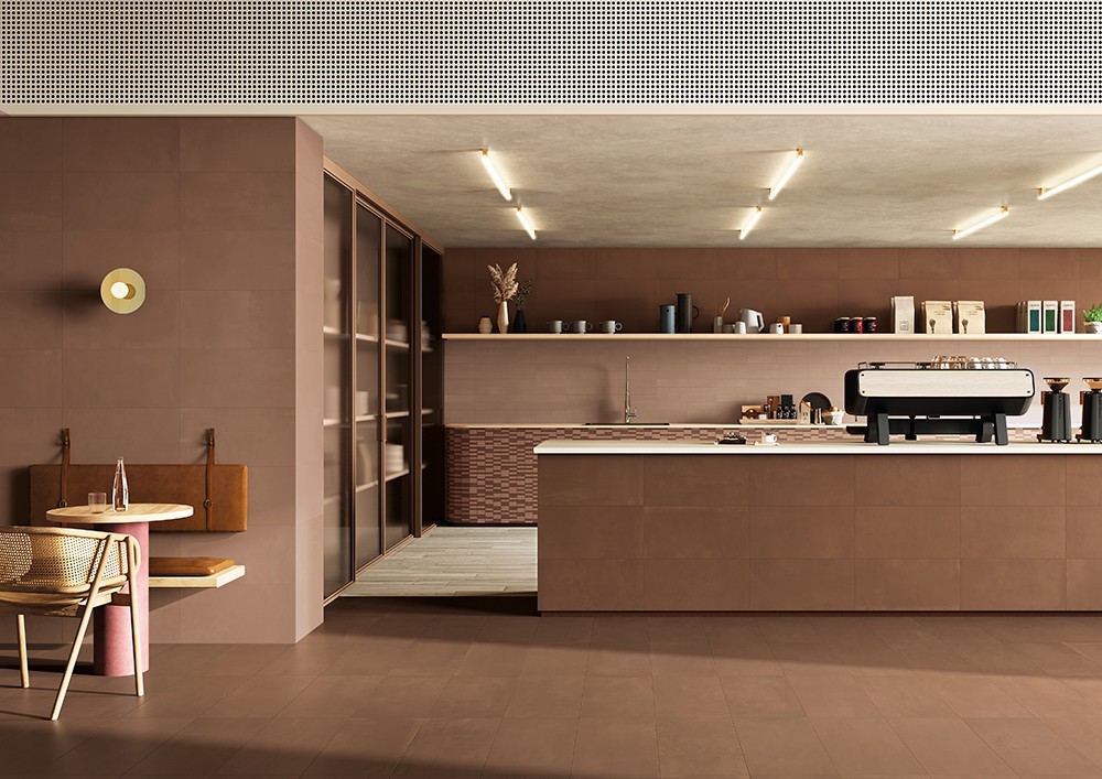 Chroma Lava Red Matte 12"X24 Porcelain Tile | GENROSE