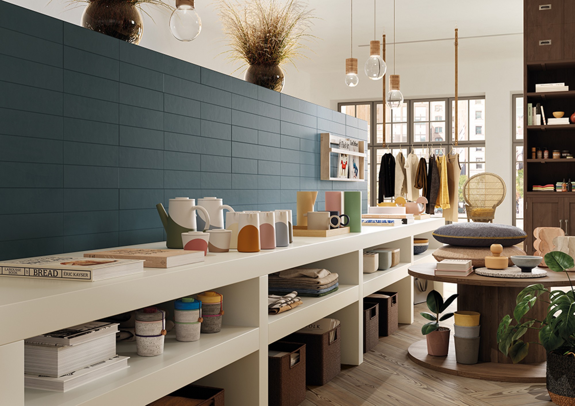 Chroma River Blue Matte 3"X12 Porcelain Tile | GENROSE