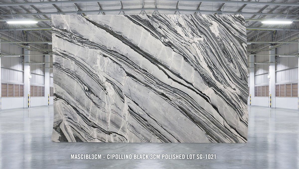 Cipollino Black Slab Cipollino Black Polished 3cm Slabs | Natural Stone | GENROSE
