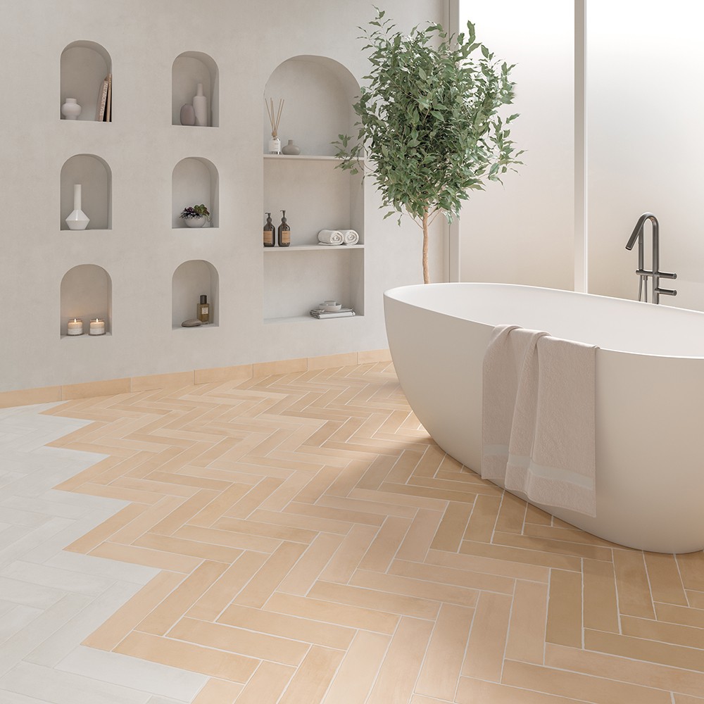 Clay Natural Matte 2.5"x11" Porcelain Tile | GENROSE