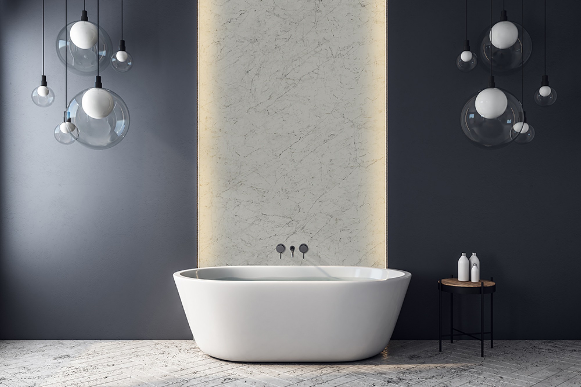 Colossus Carrara Polished 63"x126 Slabs | Porcelain | GENROSE