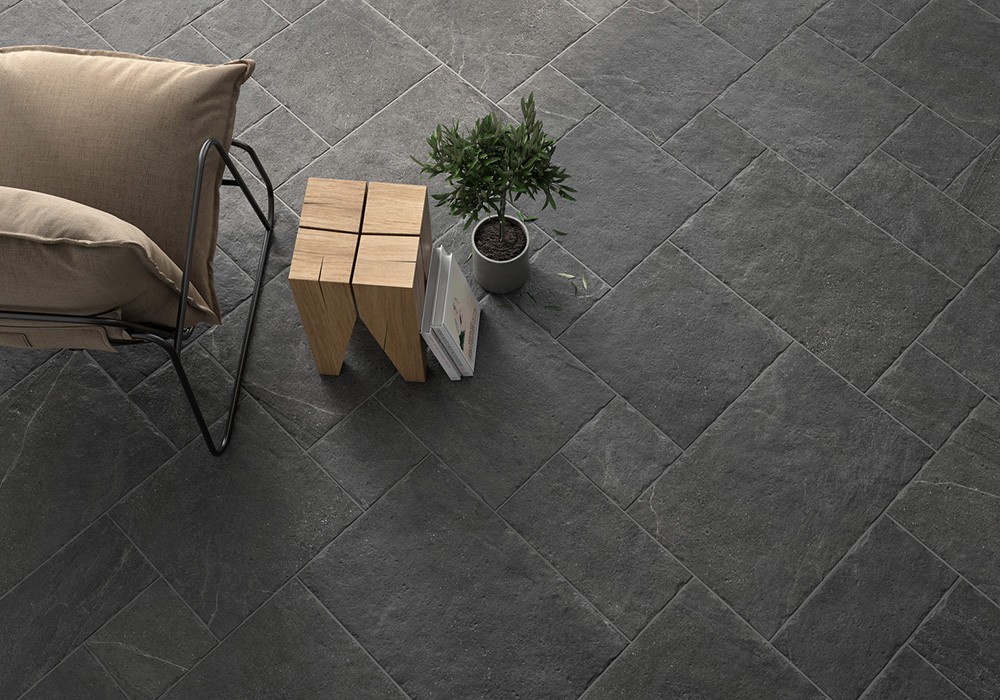 Concord Dark Matt Modular Mosaic Dark Porcelain Tile | GENROSE