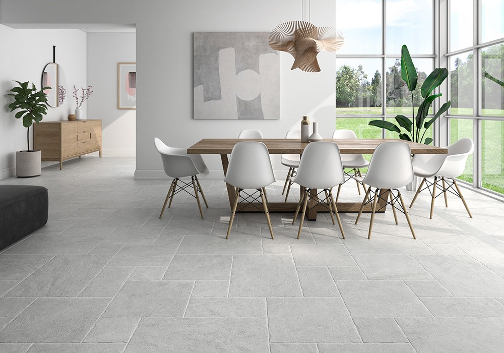 Concord White Matt Modular Mosaic White Porcelain Tile | GENROSE