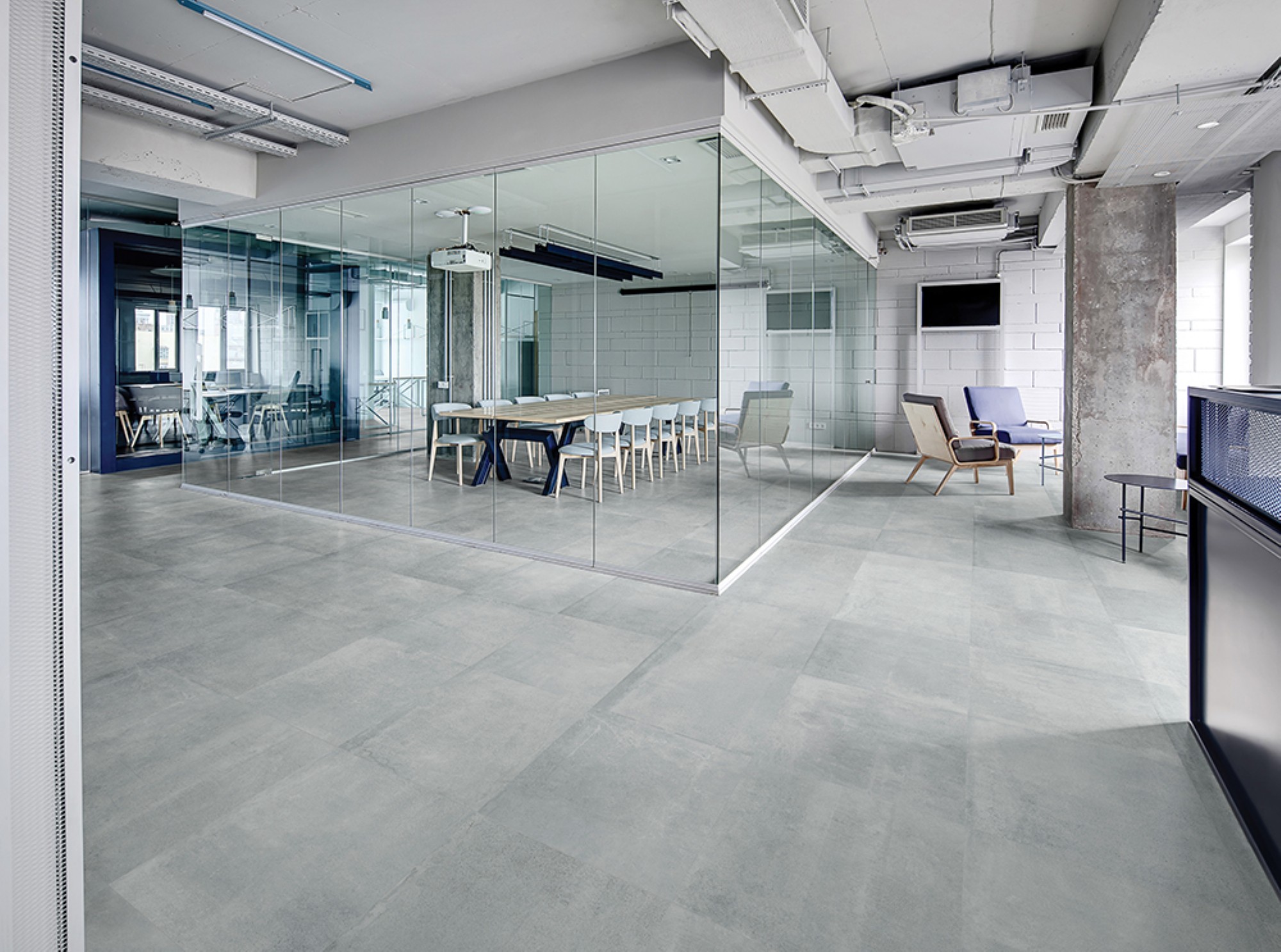 Concrete Jungle Lithium Matte 24"x24 Porcelain Tile | GENROSE
