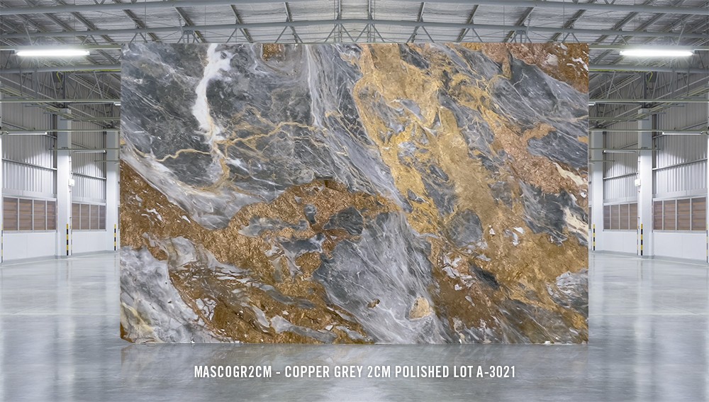 Copper Grey Slab Copper Grey Polished 2cm Slabs | Natural Stone | GENROSE