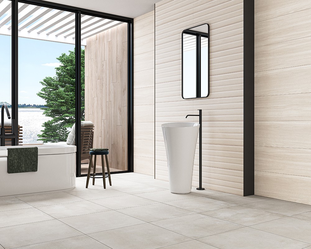 Cottage Cream Matte 12"x36" Deco Outlet | GENROSE