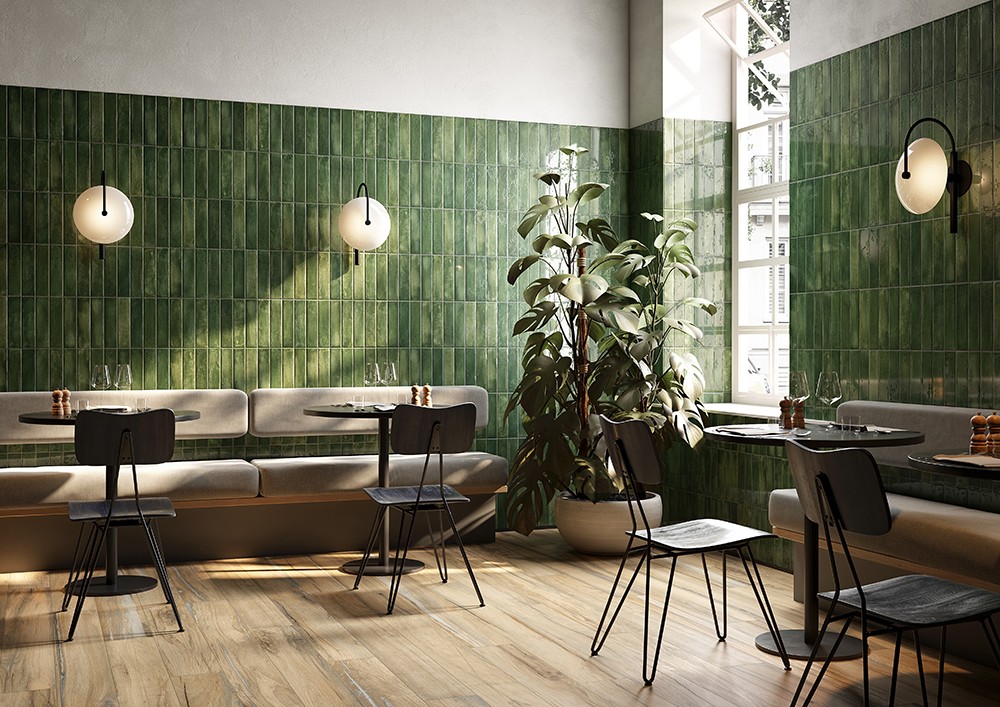 Cyprus Green Polished 2.5"x10 Porcelain Tile | GENROSE