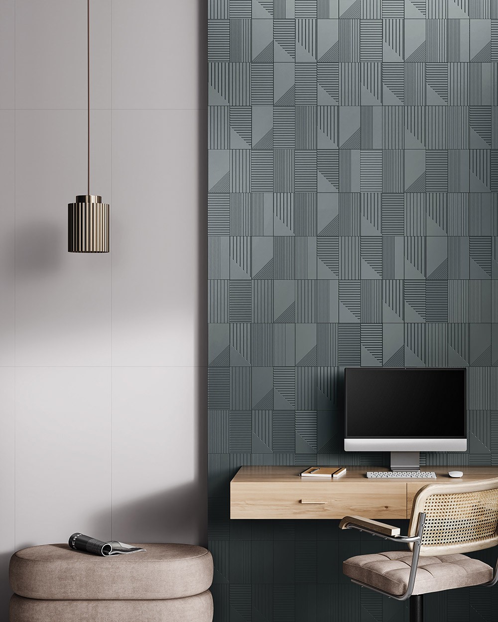 Decadent Pine Matte 4"x8" Supreme Deco Pine Ceramic Tile | GENROSE
