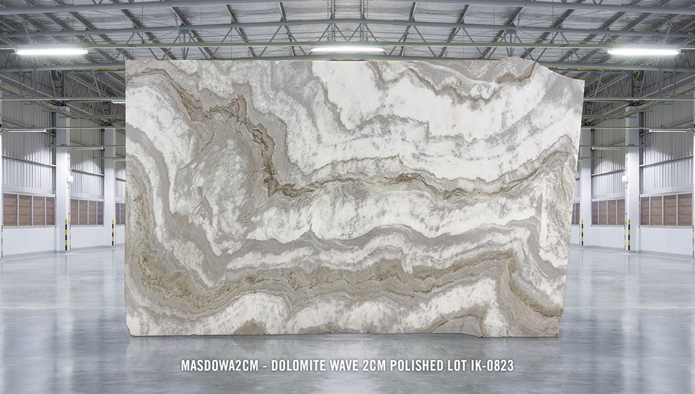 Dolomite Wave Polished 2cm Slabs | Natural Stone | GENROSE