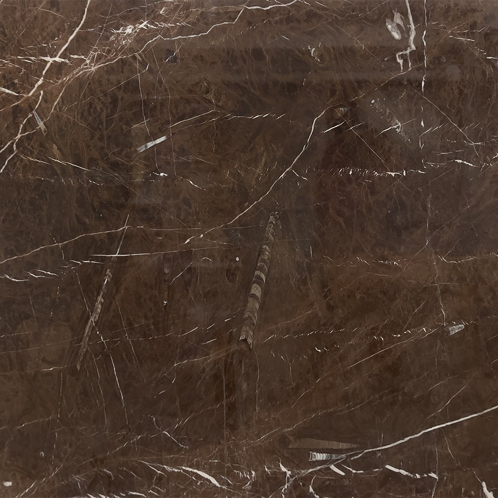Dragon Scale Marble Slabs - Dark brown veined marble