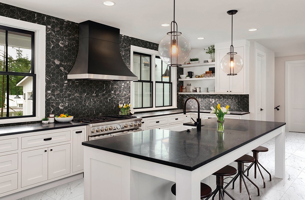 Dynasty Matte 3" Hexagon Mosaic Marmo Nero Porcelain Tile