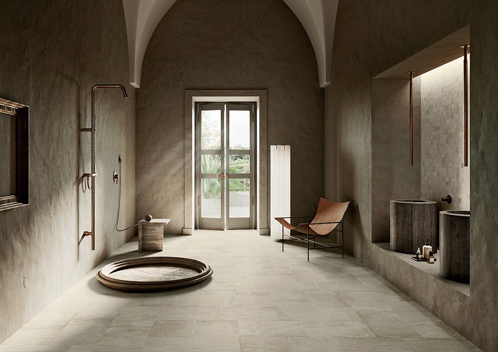 Etrusco Beige Matte 2"x18" Bullnose Porcelain Tile | GENROSE