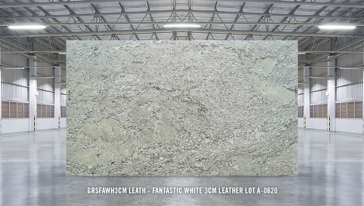 Fantastic White Leather 3cm Slabs | Natural Stone