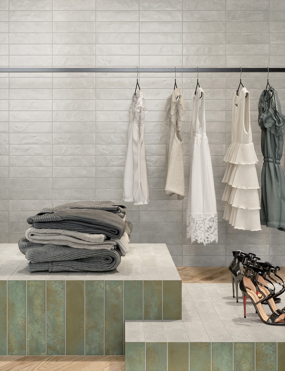 Forge Bianco Argenteo Matte 2.5"x9.5 Porcelain Tile | GENROSE