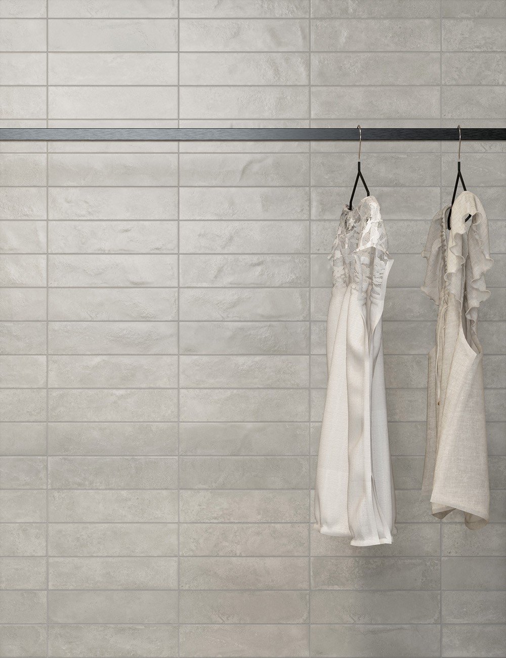 Forge Bianco Argenteo Matte 2.5"x9.5 Porcelain Tile | GENROSE