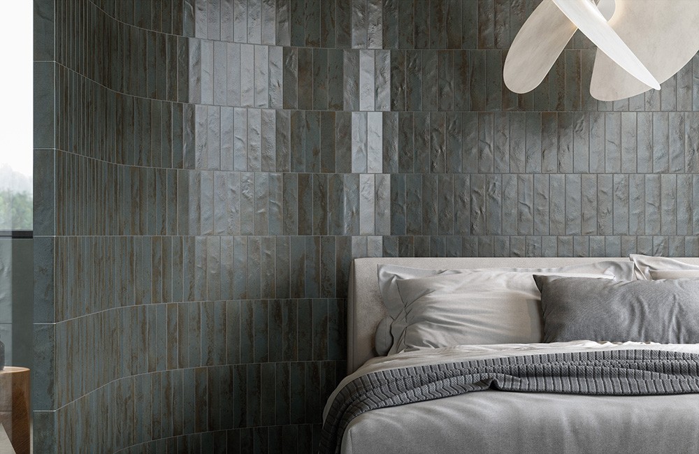 Forge Blu Iron Matte 2.5"x9.5 Porcelain Tile | Genrose Stone & Tile