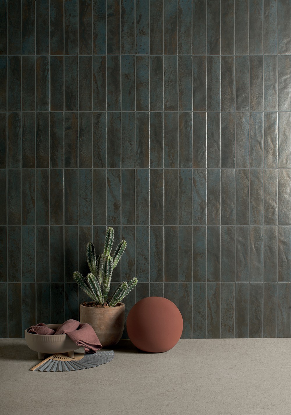 Forge Blu Iron Matte 2.5"x9.5 Porcelain Tile | Genrose Stone & Tile