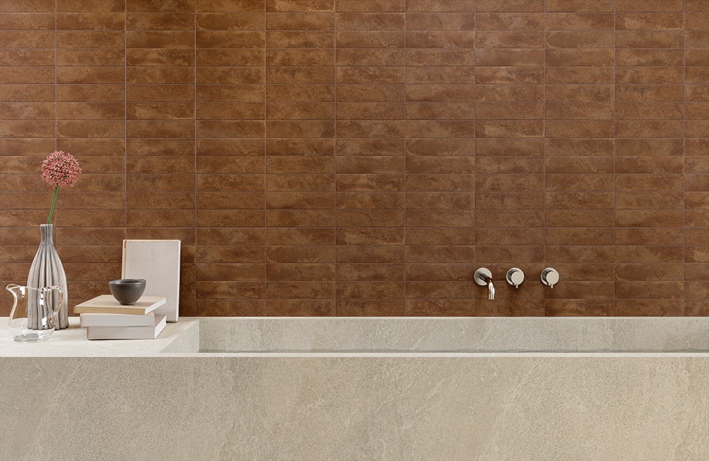 Forge Corten Bruciato Matte 2.5"x9.5 Porcelain Tile | GENROSE